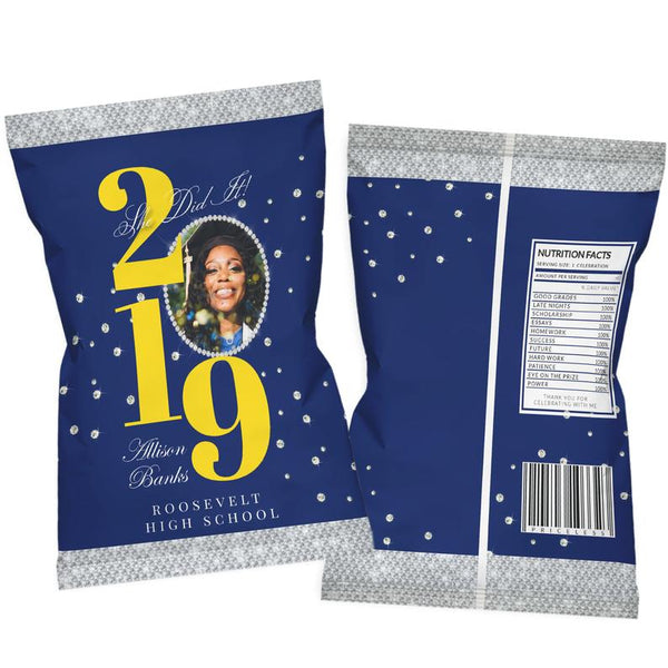 Custom Graduation Chip Bags (one dozen) - SMIFOME